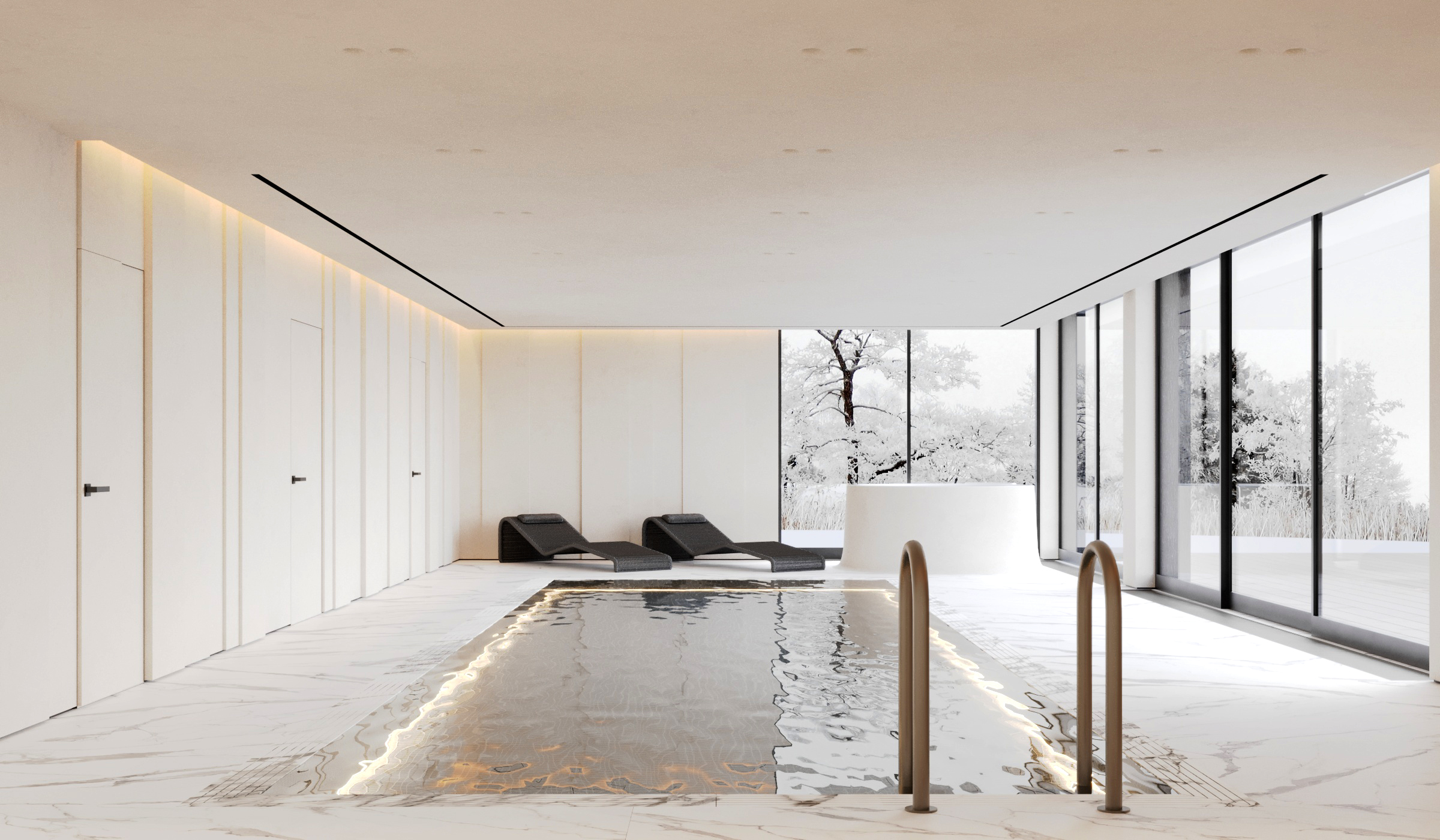 Проект SPA-зоны 126 м2 в частном доме.